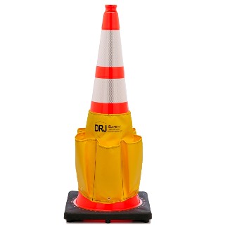 Traffic Cone Wand Caddy-Yellow: DRJ Safety, Inc.